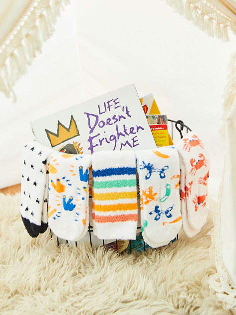 aloe-infused fuzzy socks